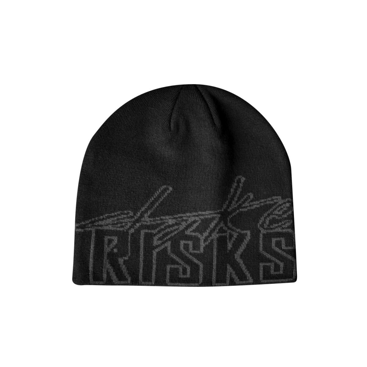 Take Risks 'Carbon' Black Beanie – Takerisksandprosperuk